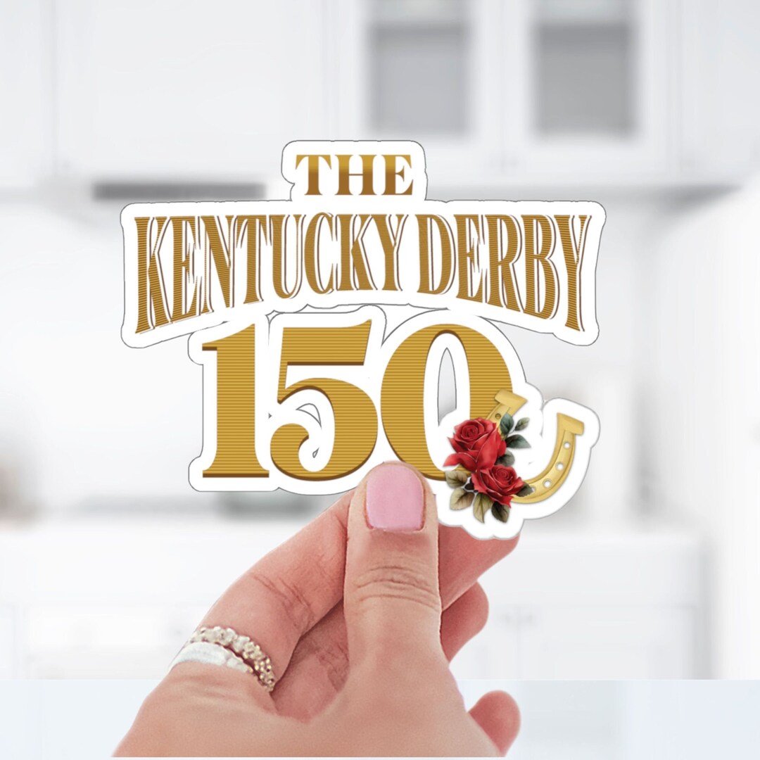 Kentucky Derby 150 Sticker Derby Party Favor Derby Party Decor Kentucky ...