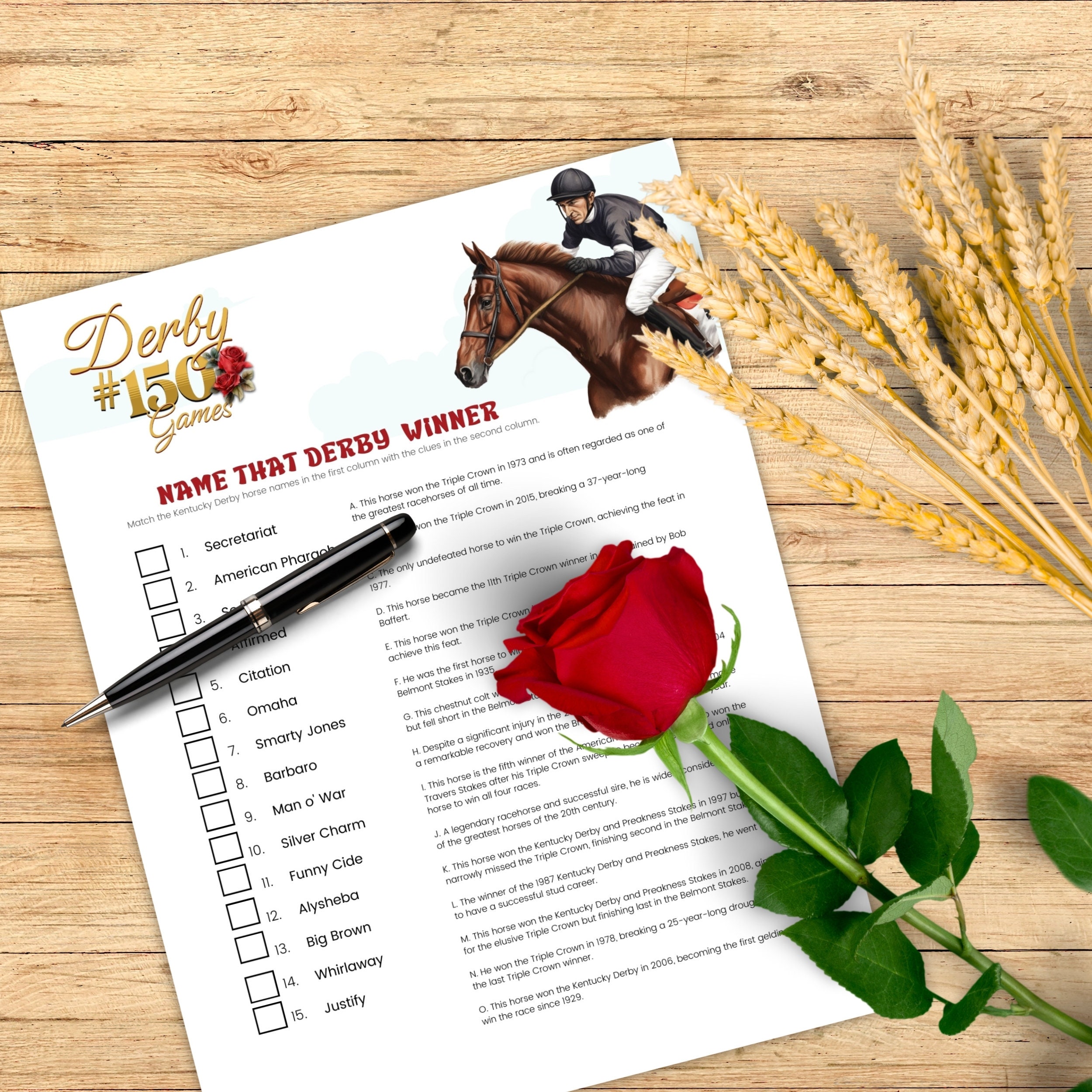 Kentucky Derby Party Games Bundle Instant Digital Download Printable ...