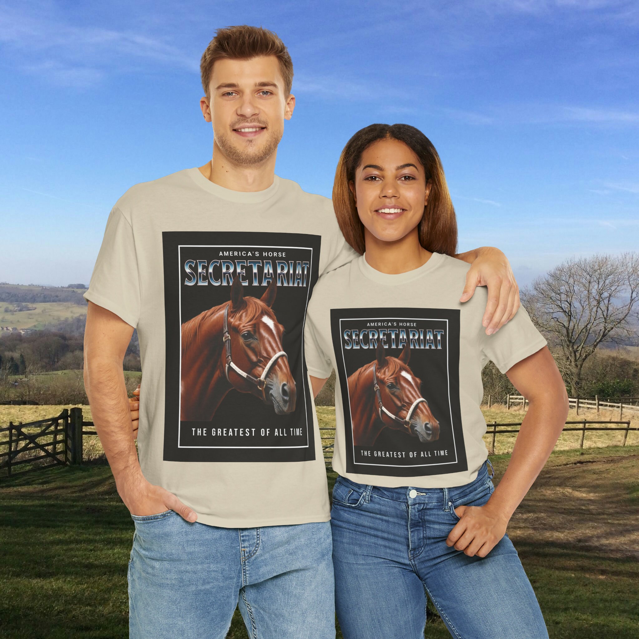 Secretariat T-shirt the Greatest of All Time Unisex Heavy Cotton Tee ...