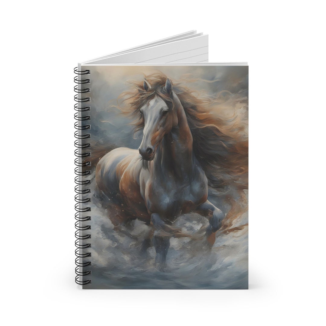 Horse Spiral Notebook - Notebook/journal Ruled Line - Gift for Horse ...