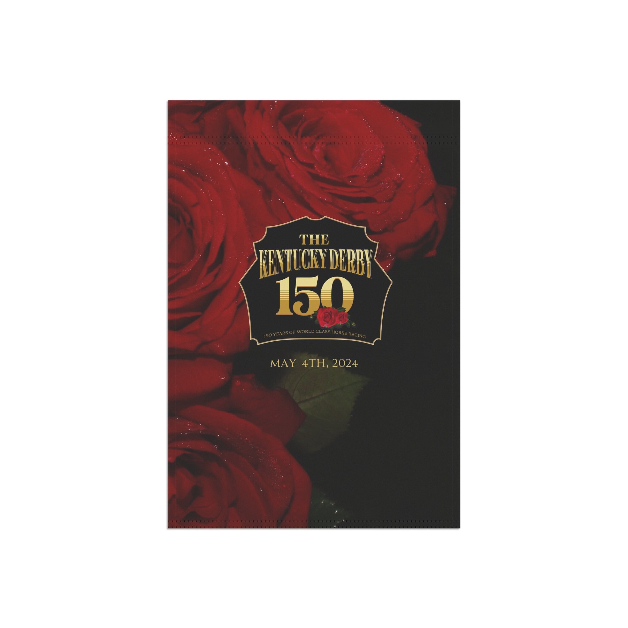 Kentucky Derby 150th Anniversary Garden Flag Red Roses Kentucky Derby ...