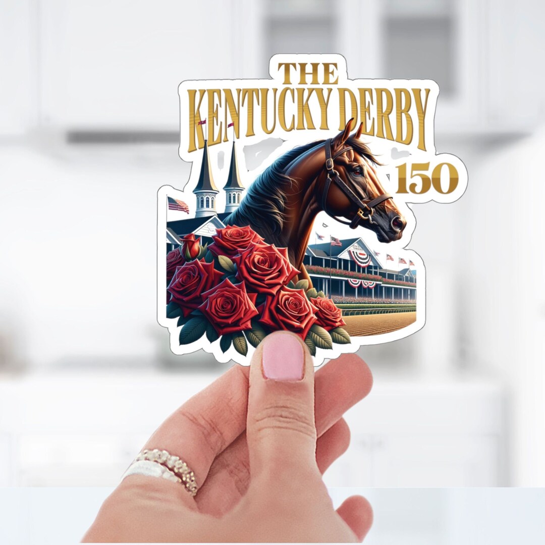 Kentucky Derby 150 Sticker Derby Party Favor Derby Party Decor Kentucky ...