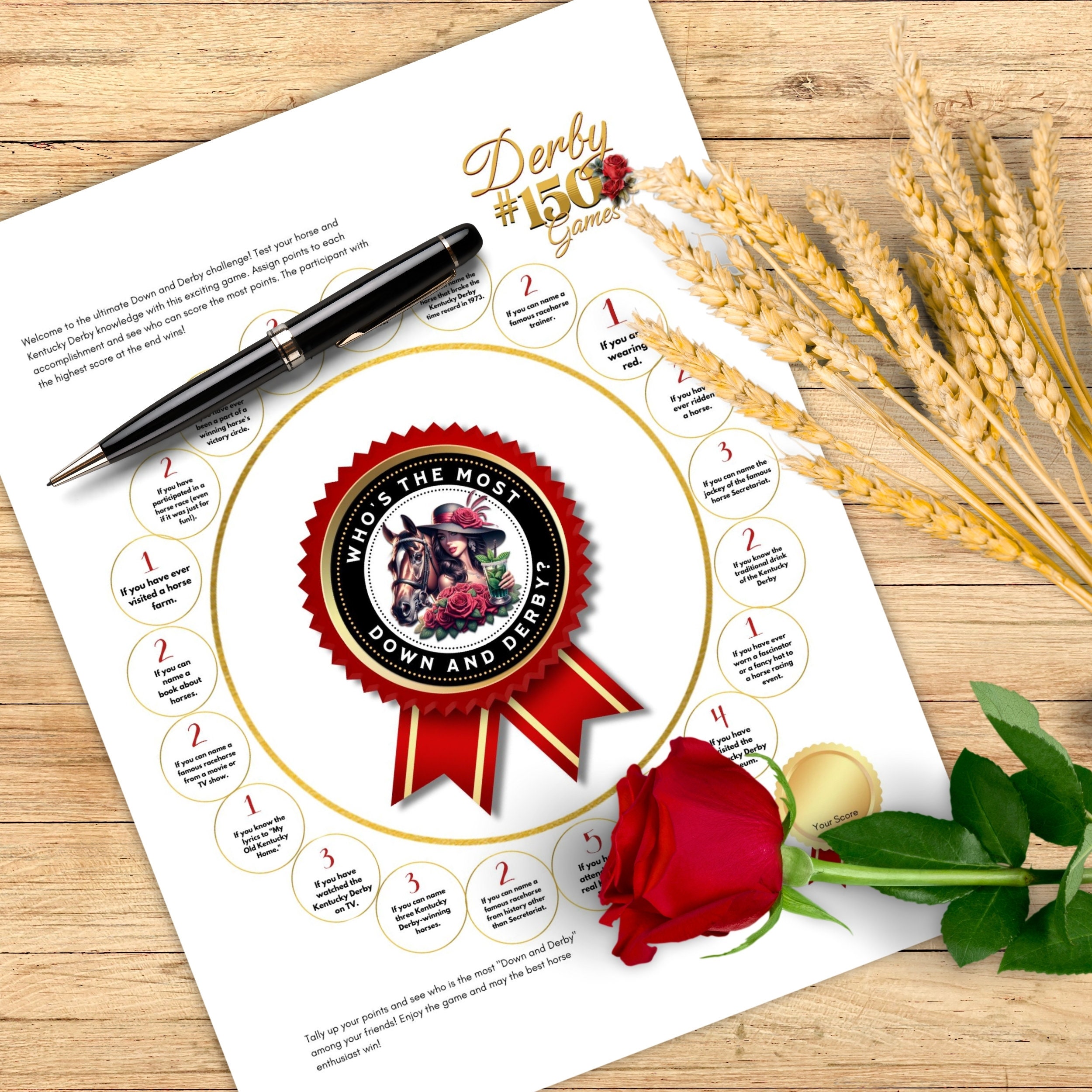 Kentucky Derby Party Games Bundle Instant Digital Download Printable ...