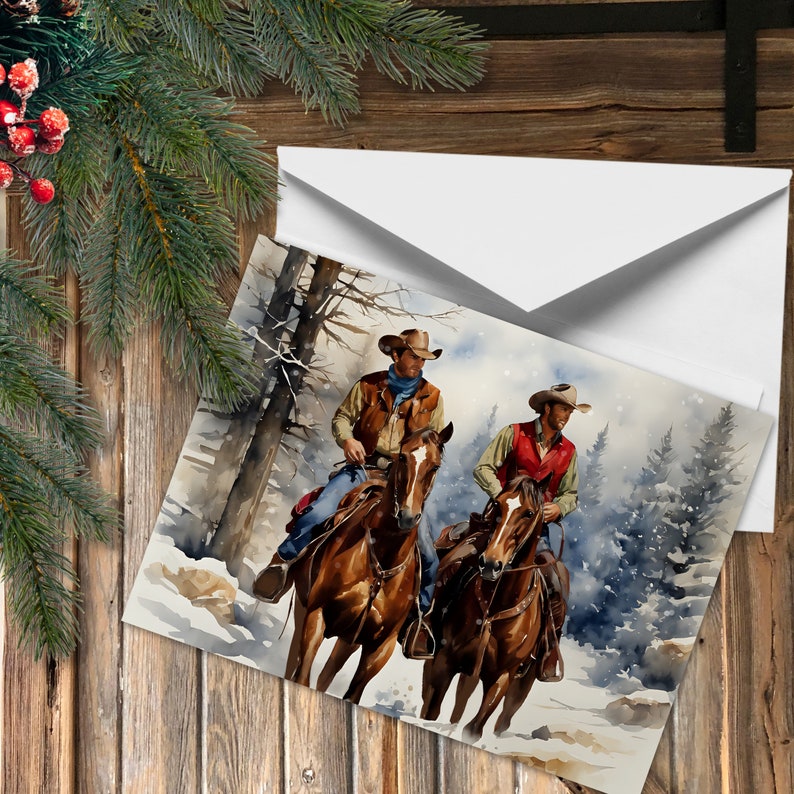 Cowboy Christmas Cards, Western Themed Designs, Cowboy Holiday Cards ...