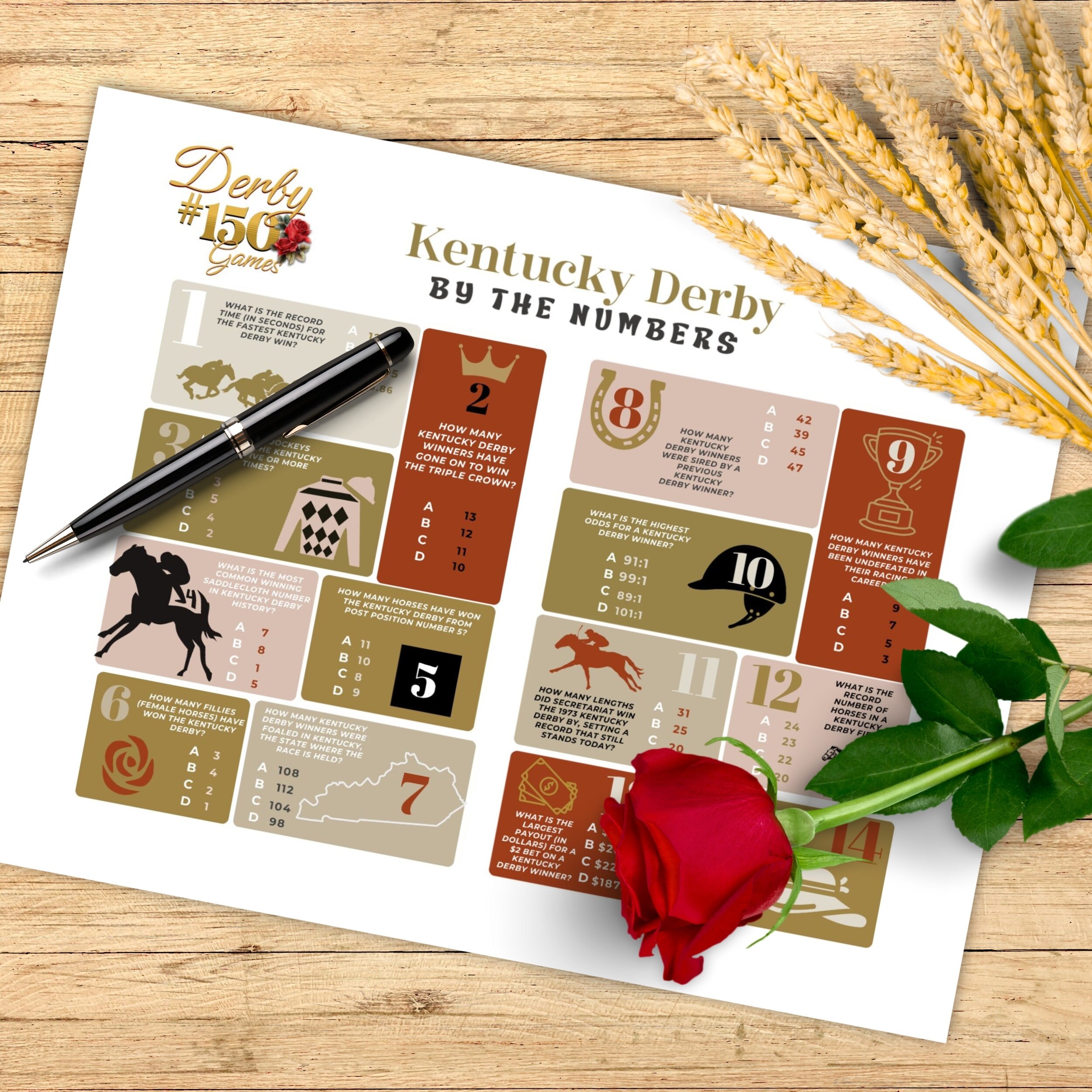 Kentucky Derby Party Games Bundle Instant Digital Download Printable ...