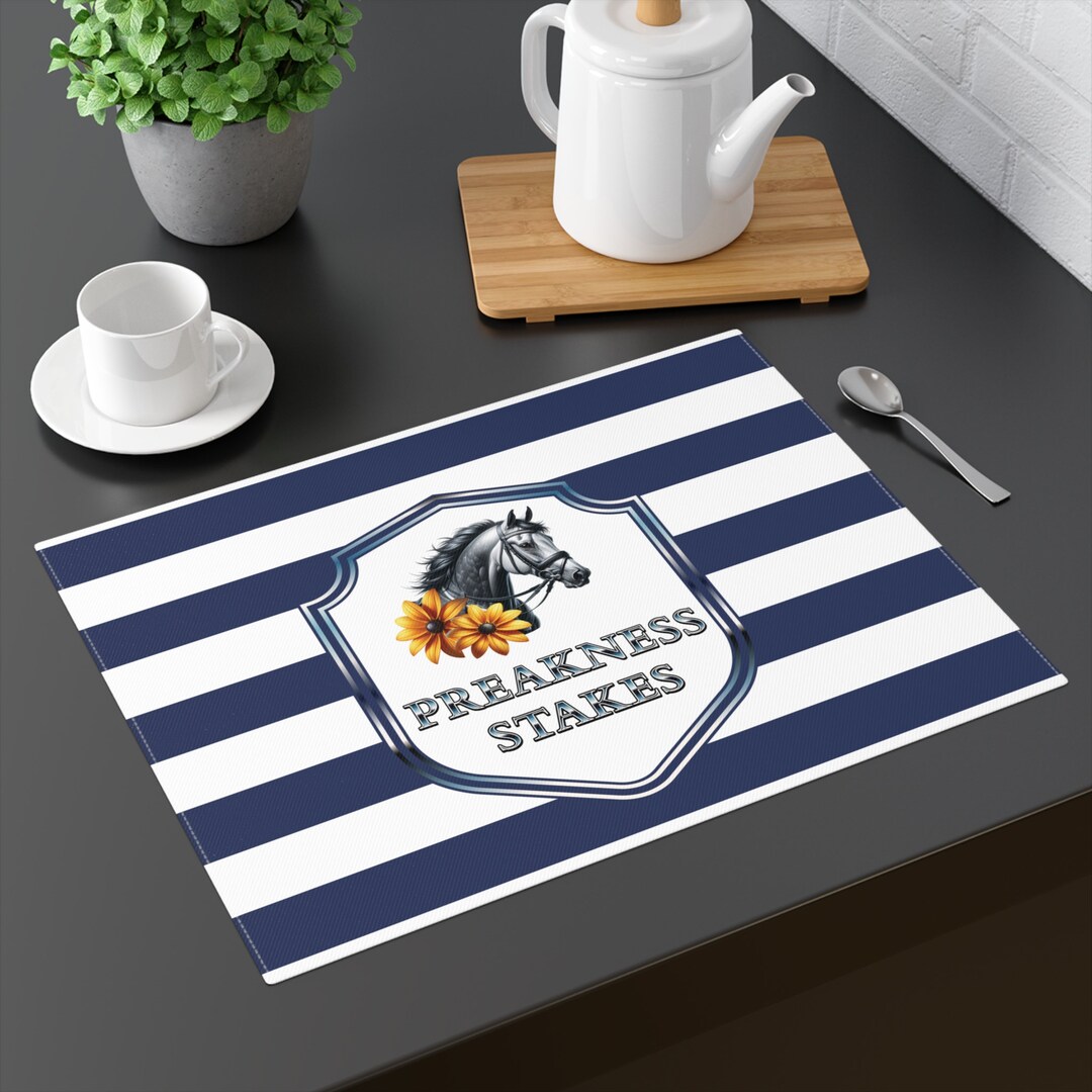 Preakness Stakes Placemat, Preakness Stakes Party Decor, Equine Home ...