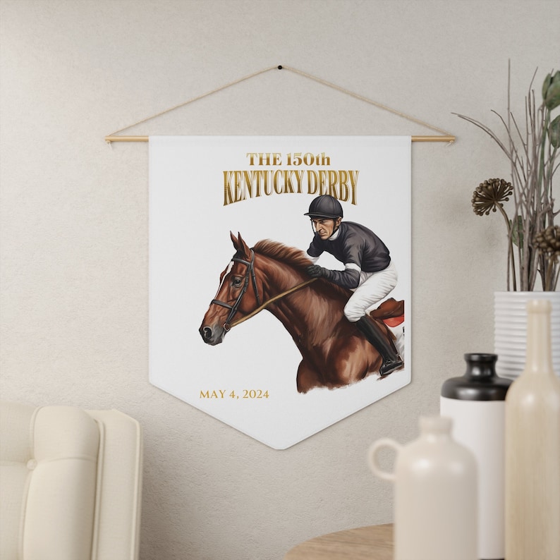 Kentucky Derby 150th Anniversary Pennant Commemorative Kentucky Derby ...