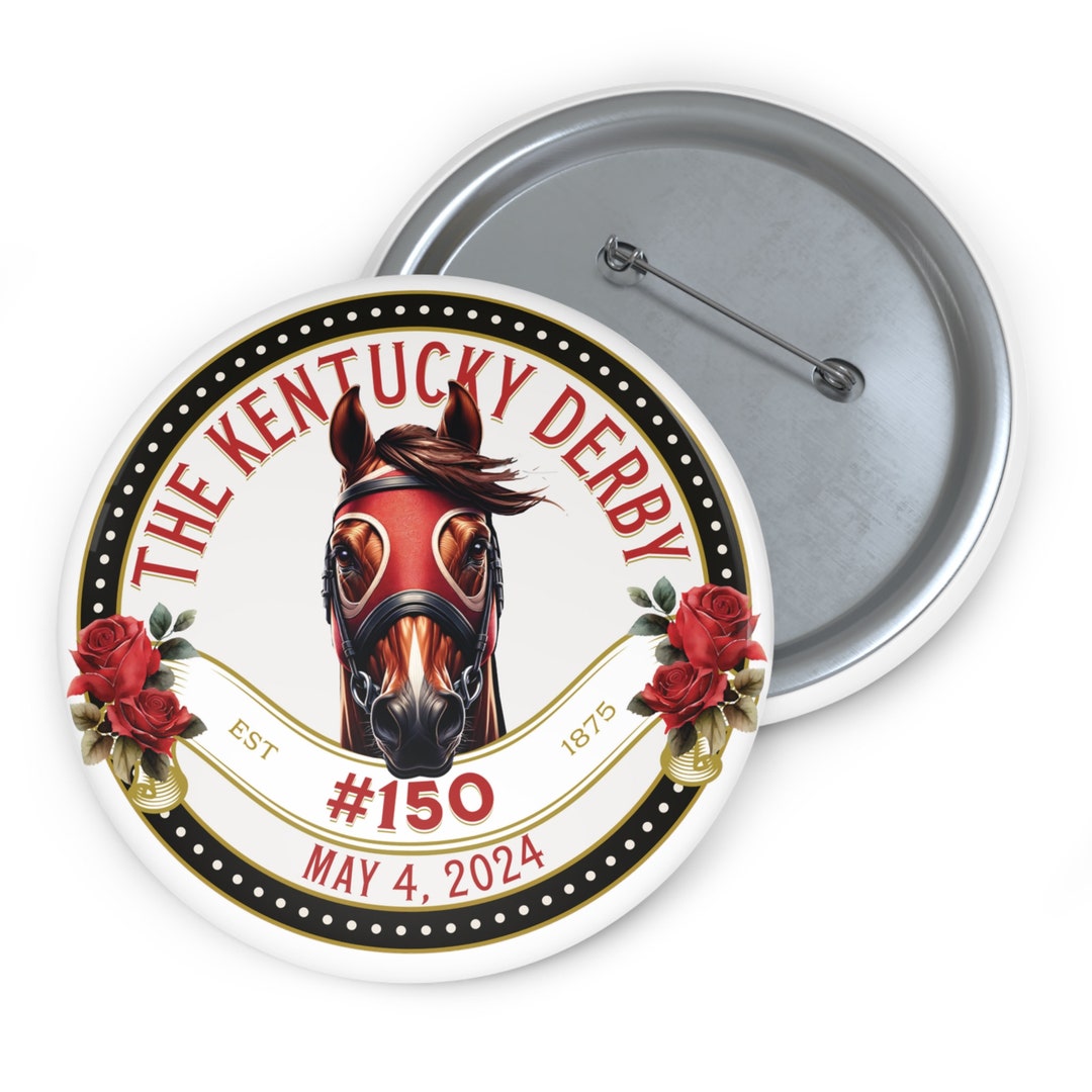 150th Kentucky Derby Pin Buttons Derby Party Supplies Derby Party ...