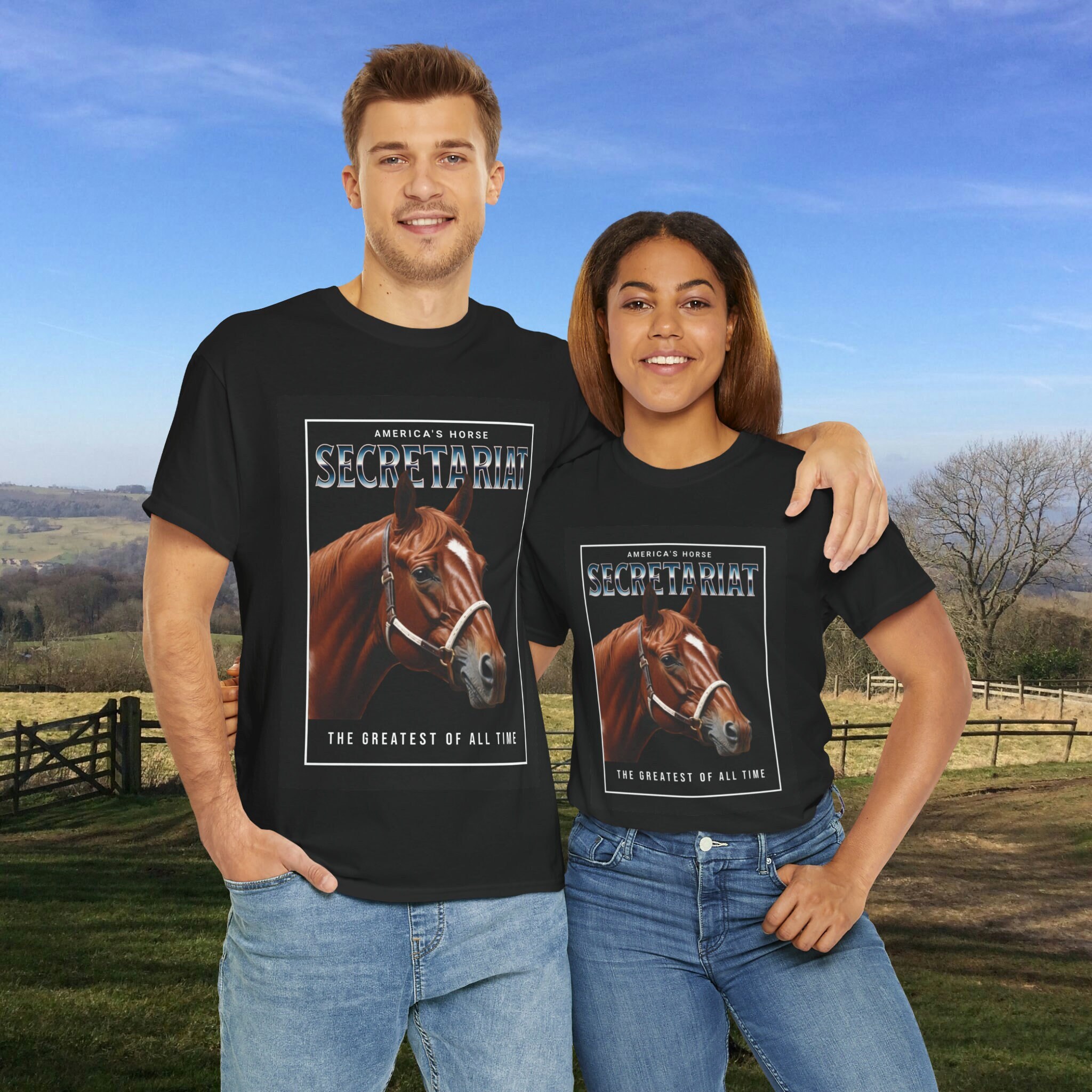 Secretariat T-shirt the Greatest of All Time Unisex Heavy Cotton Tee ...