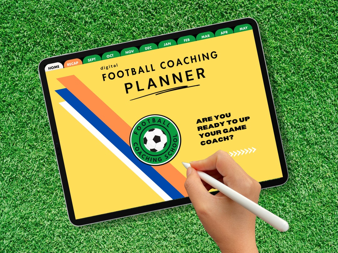 Football Coach Digital Planner, Football Coach Notebook, Digital ...