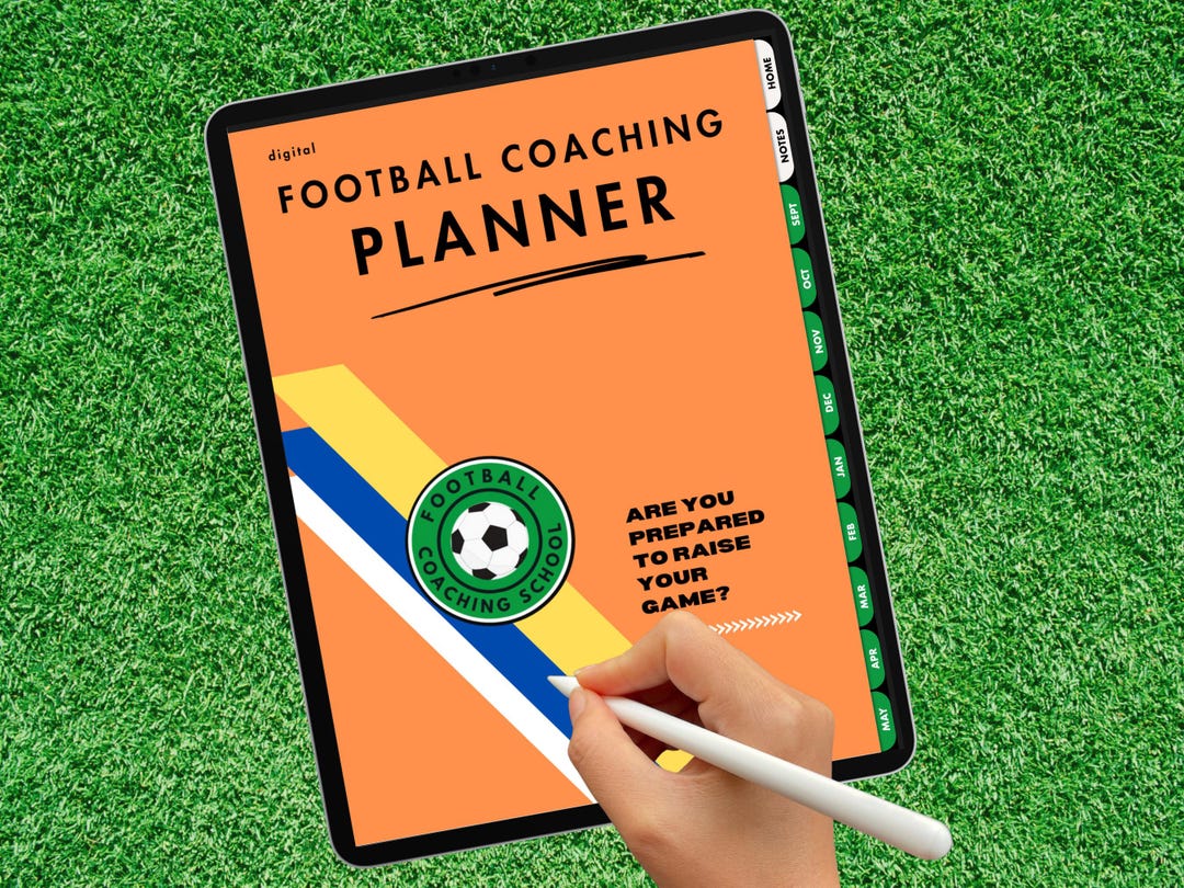 Digital Football Planner, Digital Football Coach Notebook, Football ...