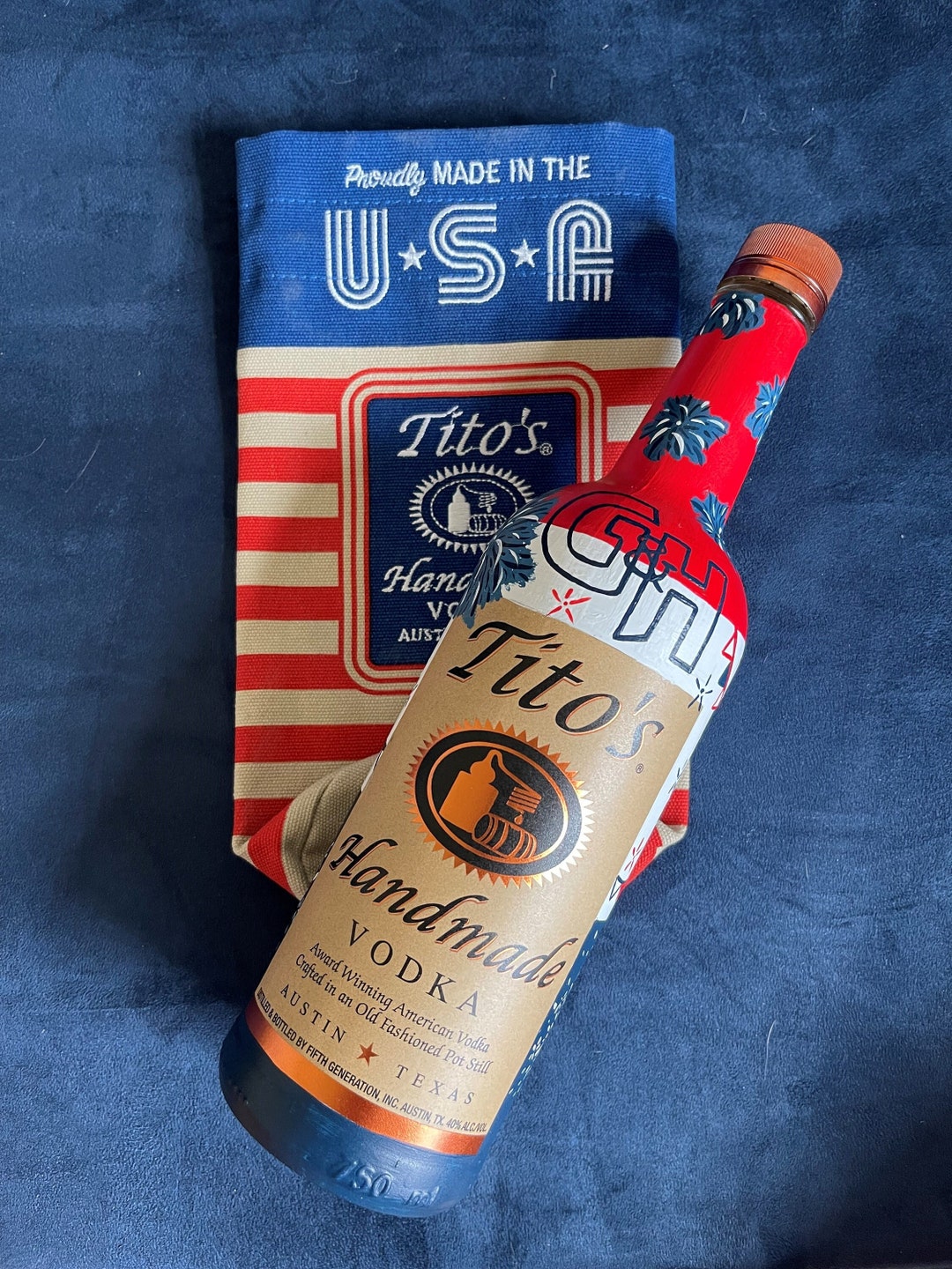 Custom Hand Painted Bottle - Etsy