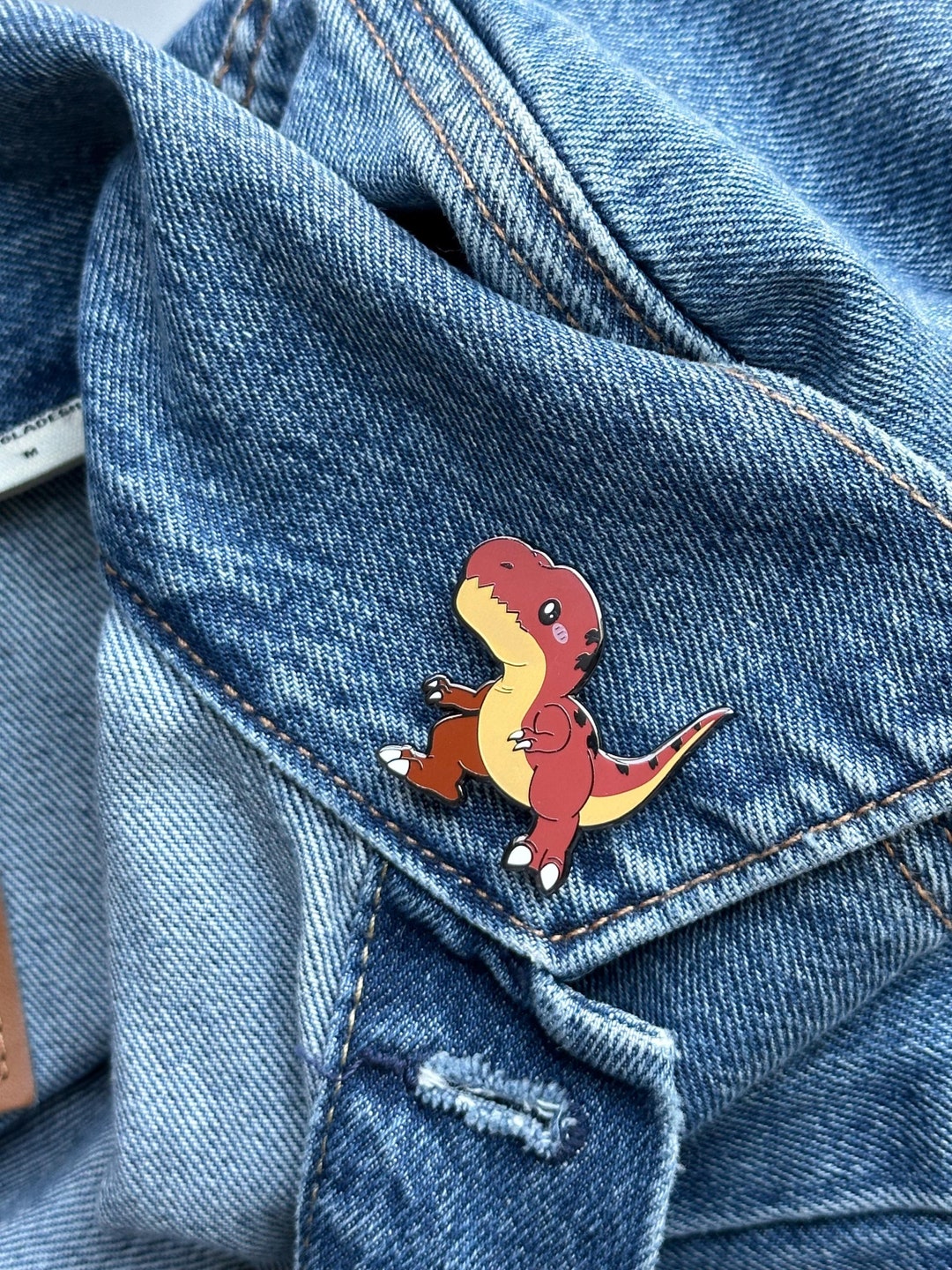 Colorful Dinosaur T-rex Enamel Pin - Cozy Gift for Jurassic Park Fans ...