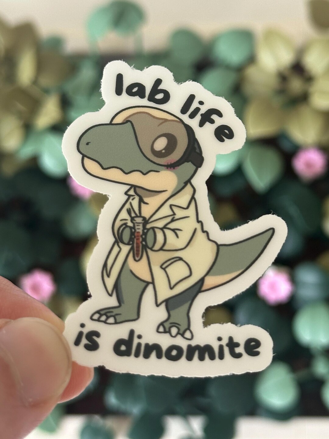 Funny Velociraptor Sticker: Lab Coat Dinosaur - Gift for Scientists - Etsy