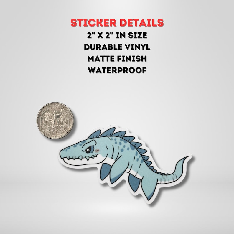 Cute Dinosaur in Lab Coat Sticker - Science Humor Gift for ...
