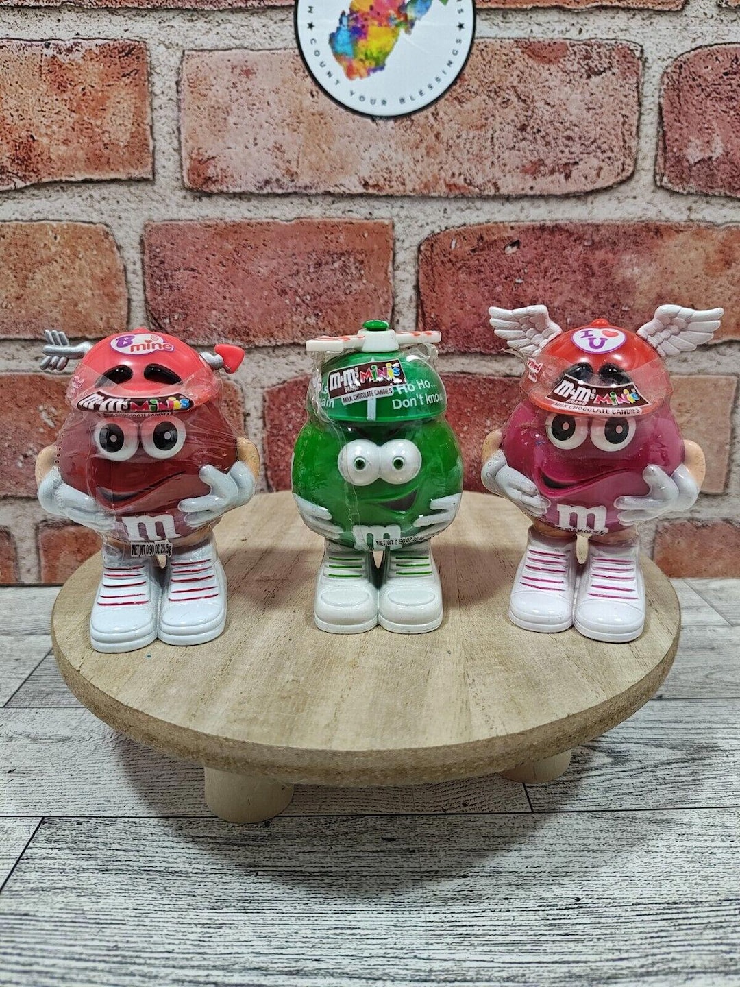 Set of 3 Valentines M&m's Minis Characters From Early 2000s New Sealed ...