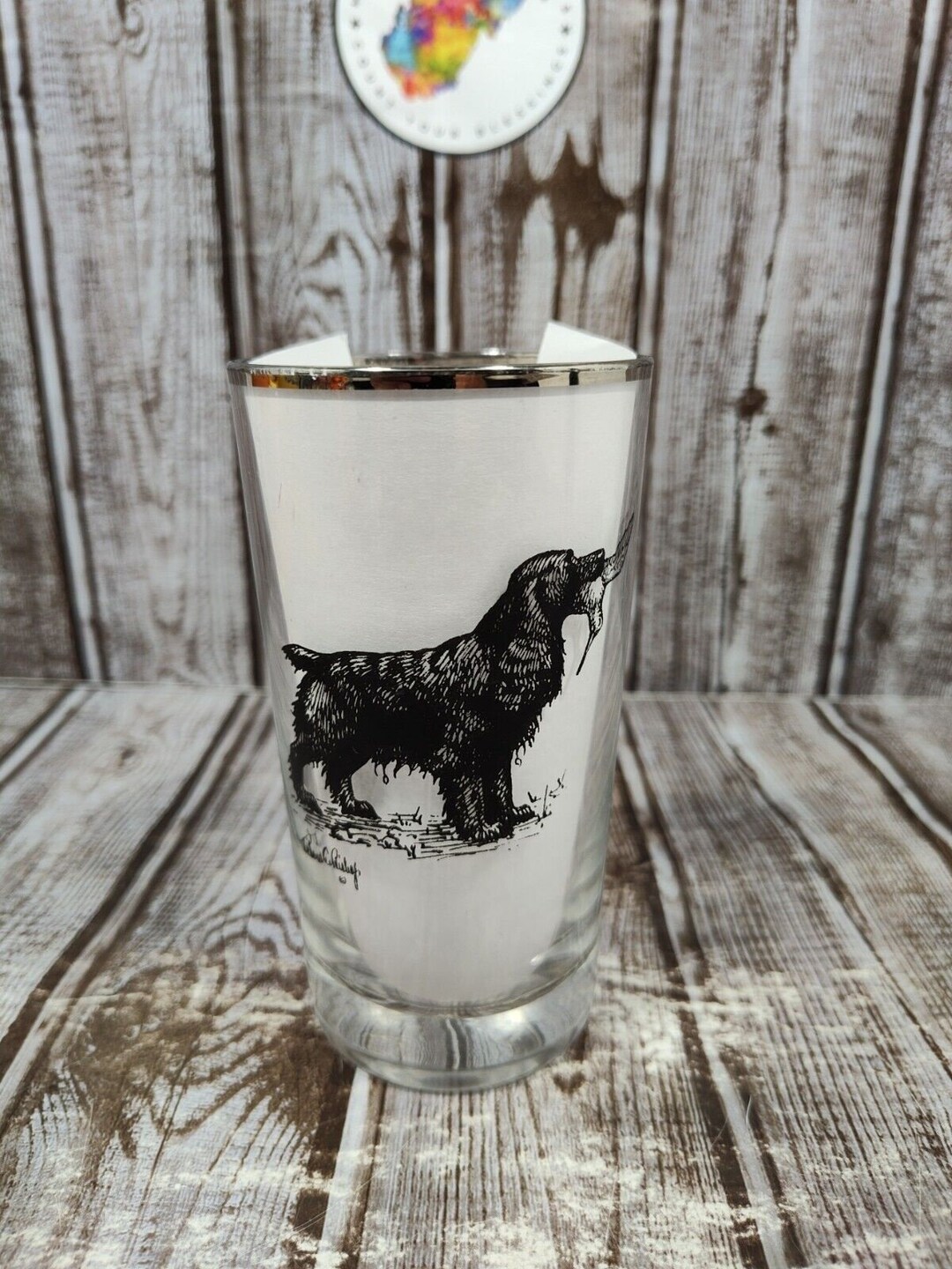 Vintage Drinking Glass Hunting Setter Dog Bird Duck - Etsy
