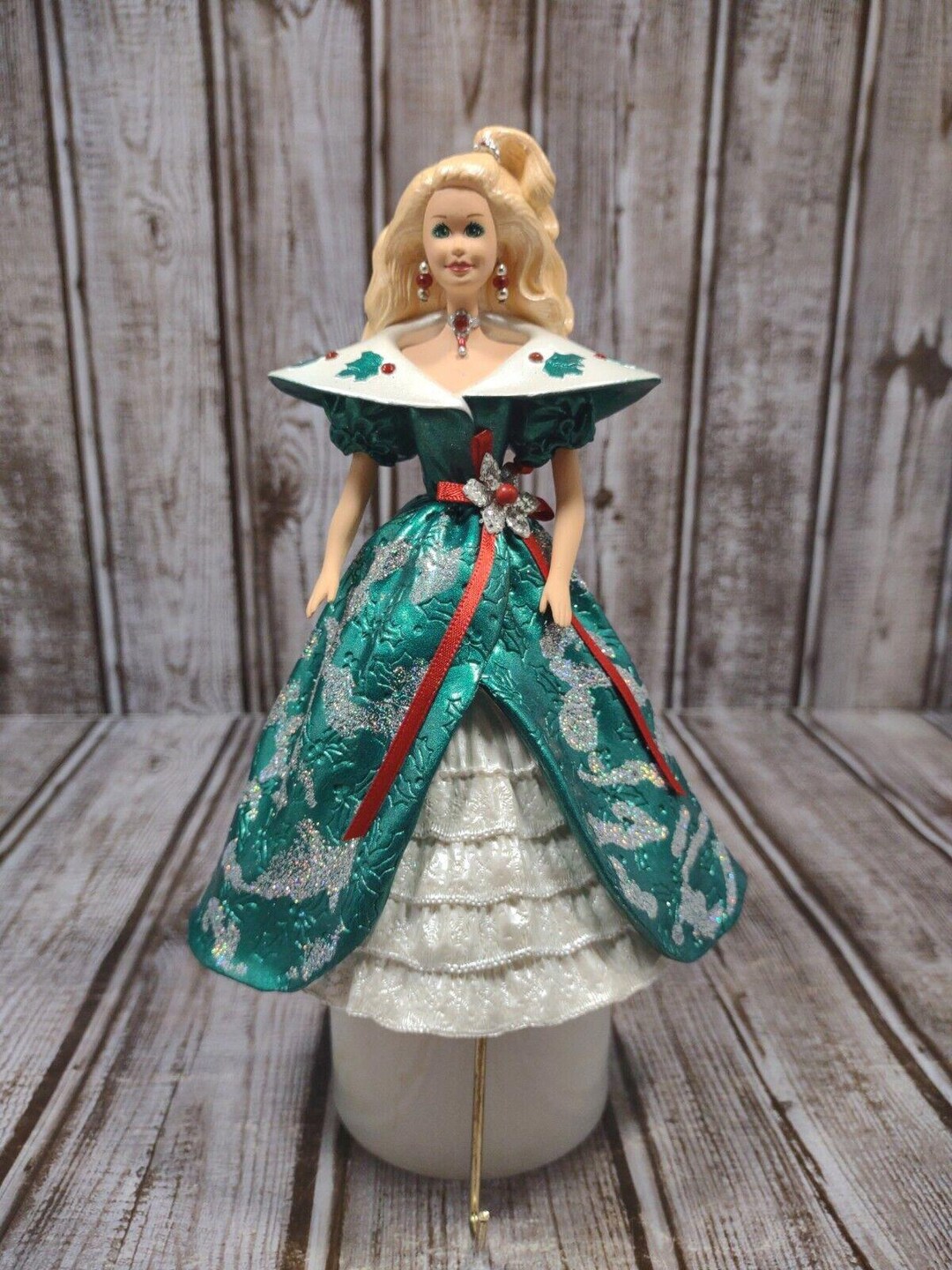 1996 Hallmark Barbie Stocking Hanger Holiday Barbie New in Box - Etsy