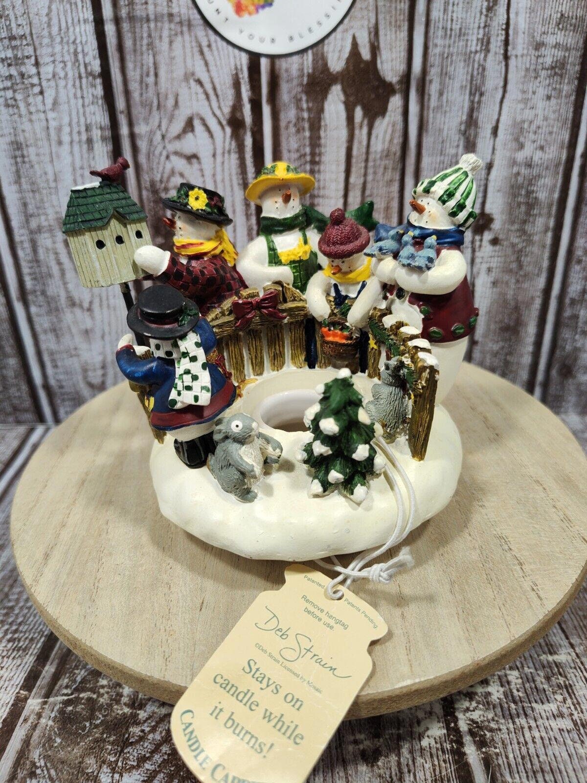 Candle Capper Snowman Family Decorating Fence Birdhouse Bunny - Etsy