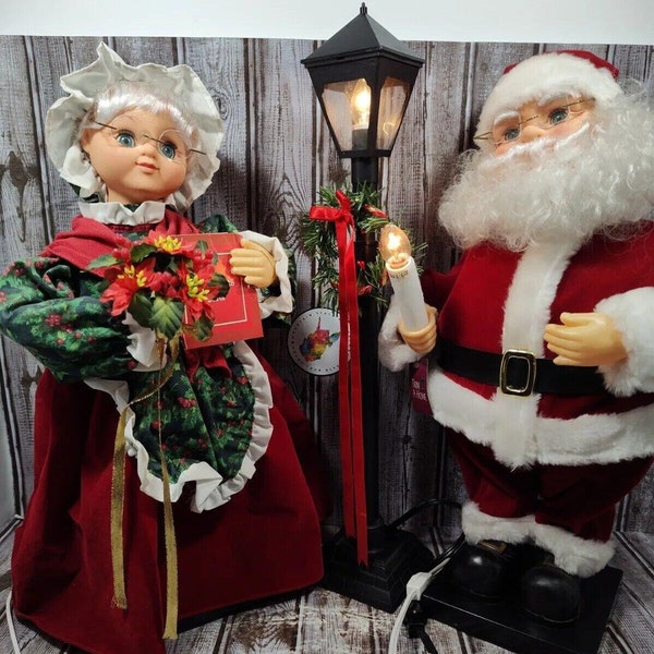 Mr and Mrs Claus Animated - Etsy