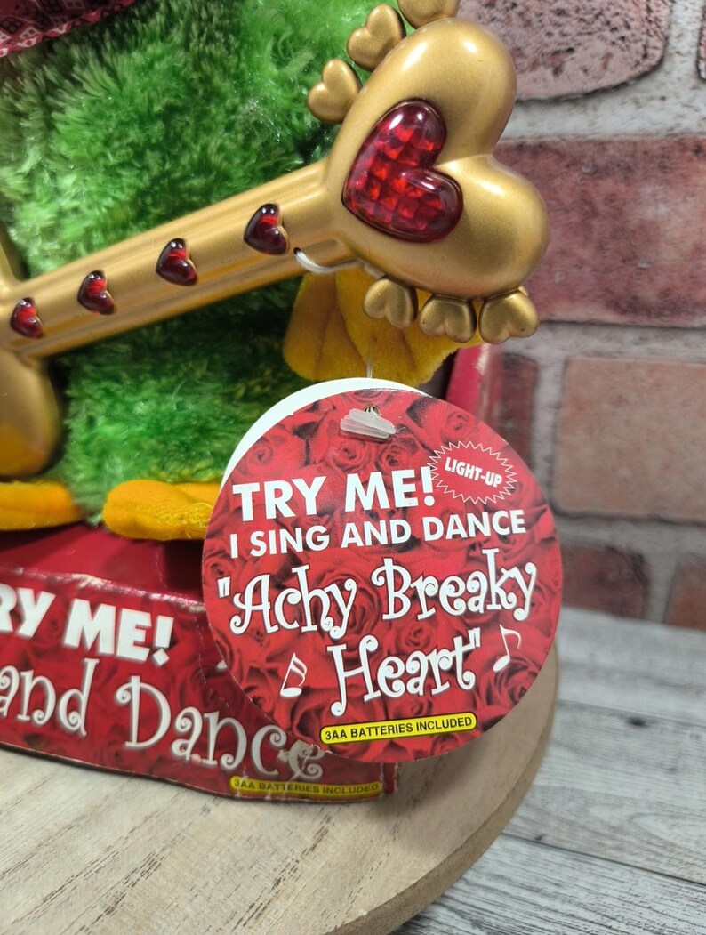 2003 DAN DEE Animated Singing Dance Guitar Lights Plush Frog Achy ...