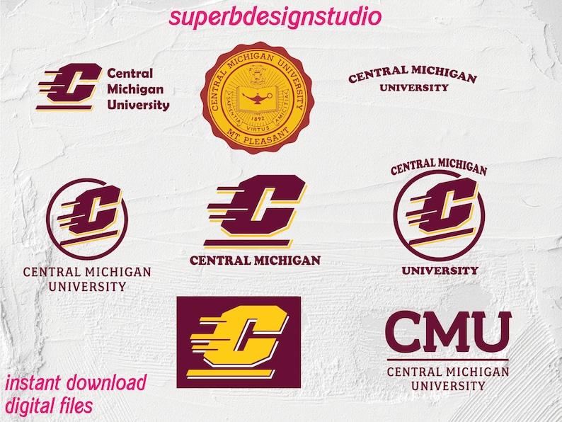 Central Michigan Svg, Michigan Svg, CMU Svg, Central Svg, Central ...