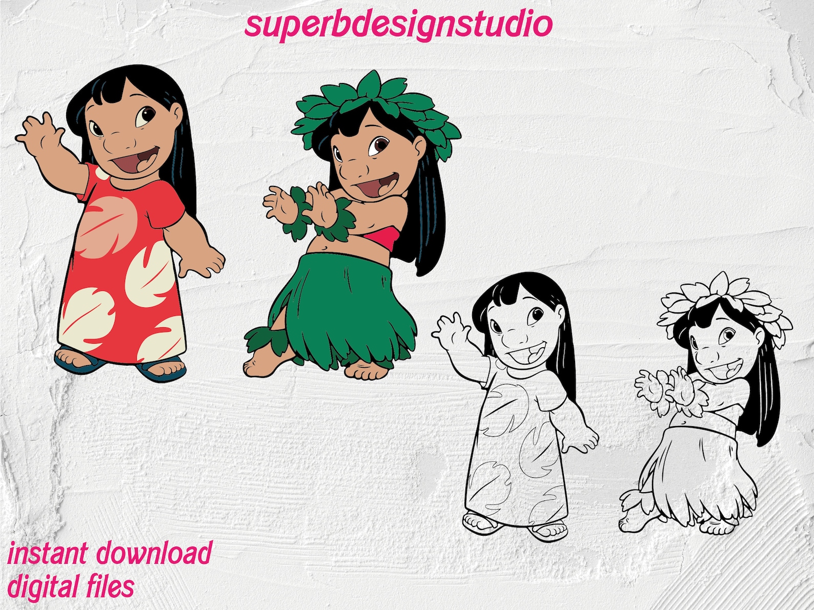 Lilo Svg Bundle, Lilo Line Art, Lilo Layered, Lilo Cut File, Lilo ...