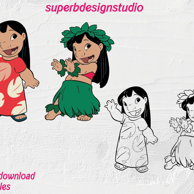 Lilo Stitch Outline - Etsy