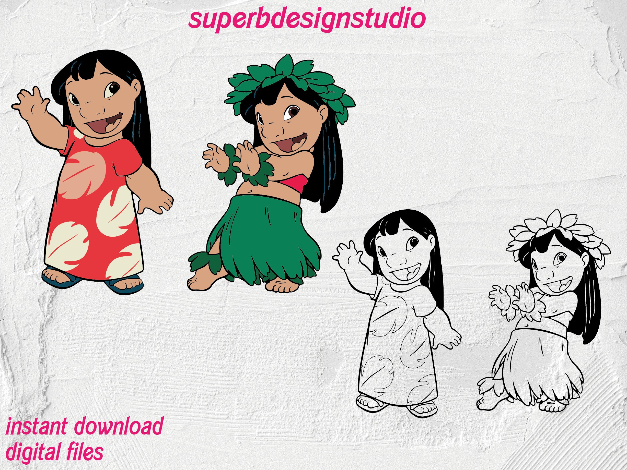 Lilo Svg Bundle, Lilo Line Art, Lilo Layered, Lilo Cut File, Lilo ...