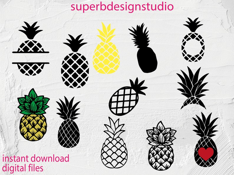 Pineapple Svg Bundle Pineapple Svg Pineapple Clipart - Etsy