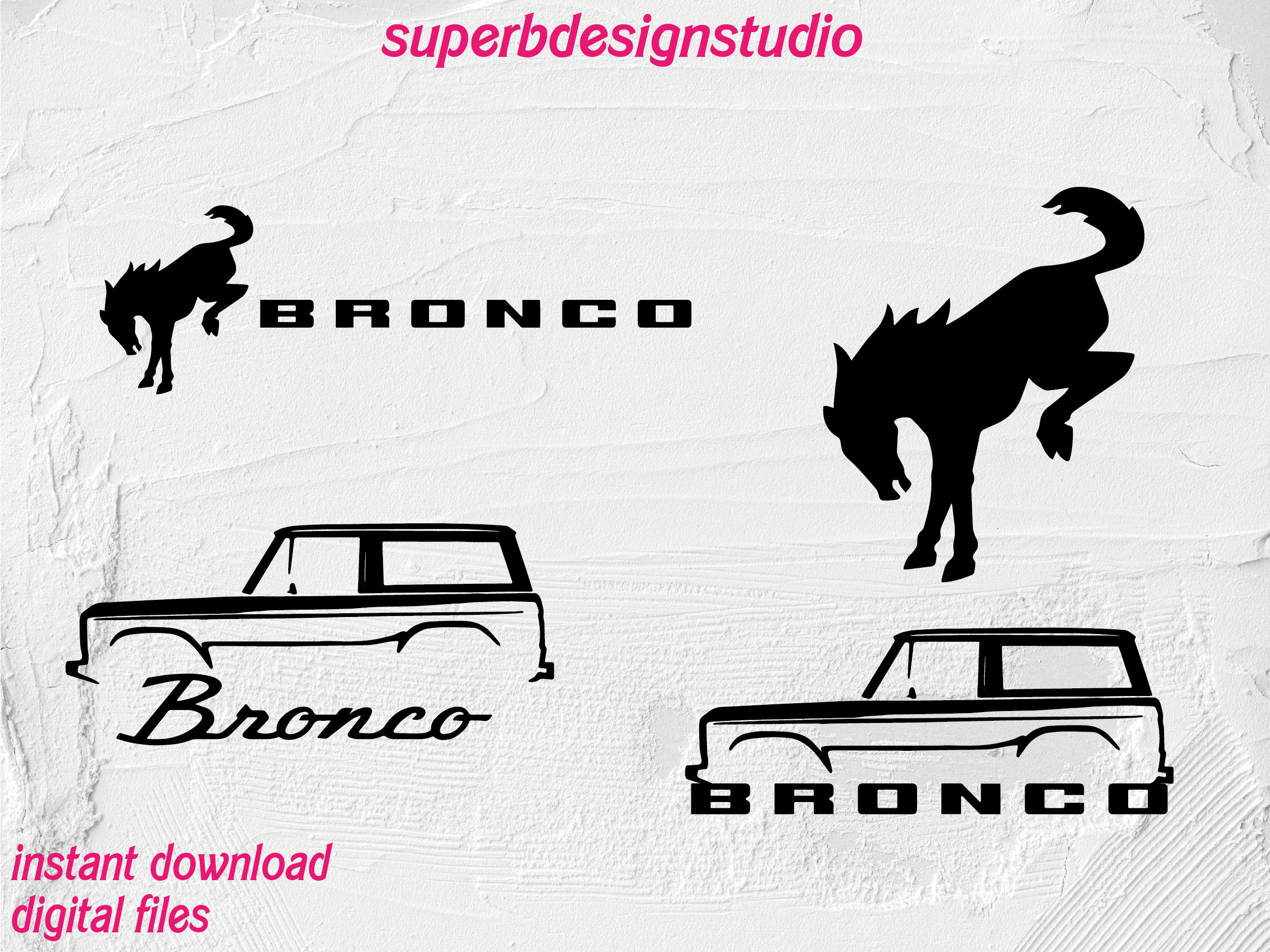 Sport Car Vector Pack, Bronco Svg, Ford Bronco, Suv Svg, Ford Cut File ...