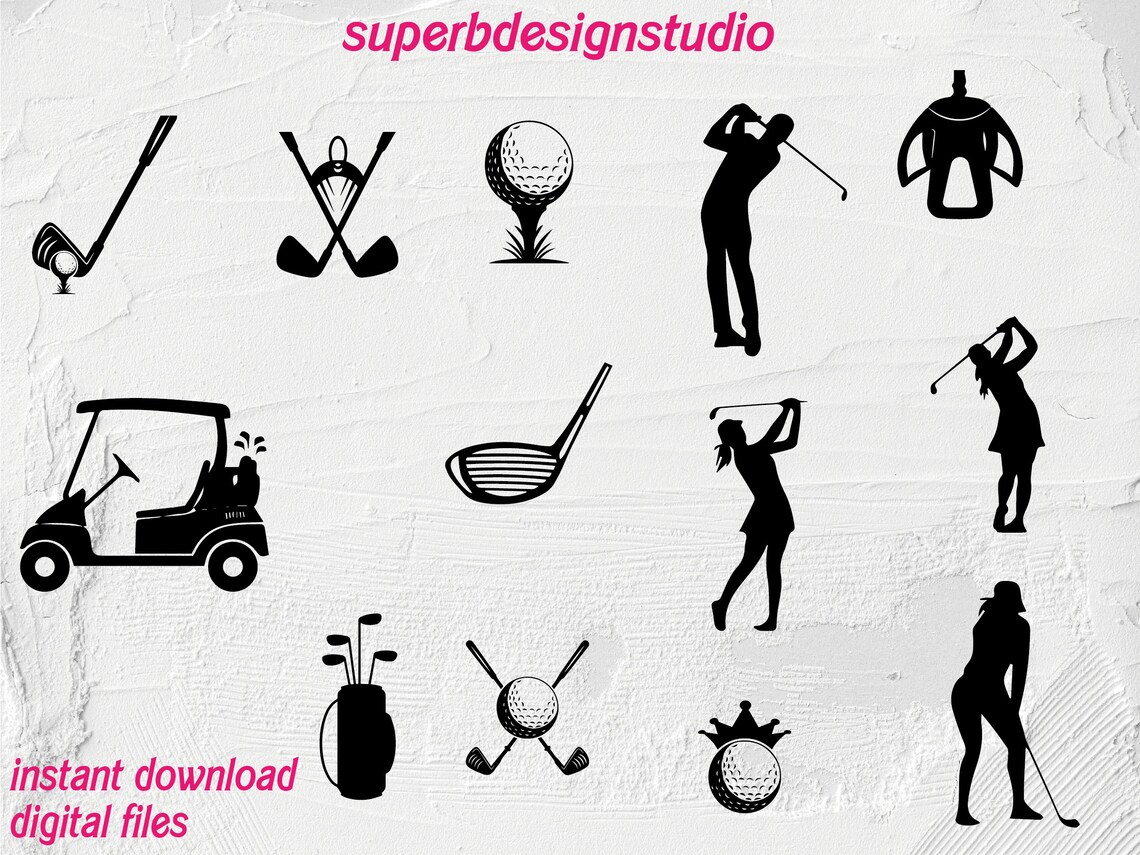 Golf SVG and PNG Files Instant Download, Sports Clipart, Golfing ...