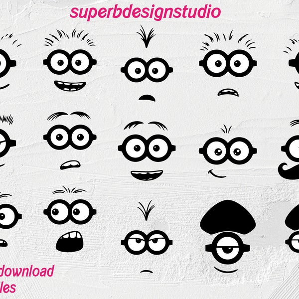 Minion Face Svg - Etsy