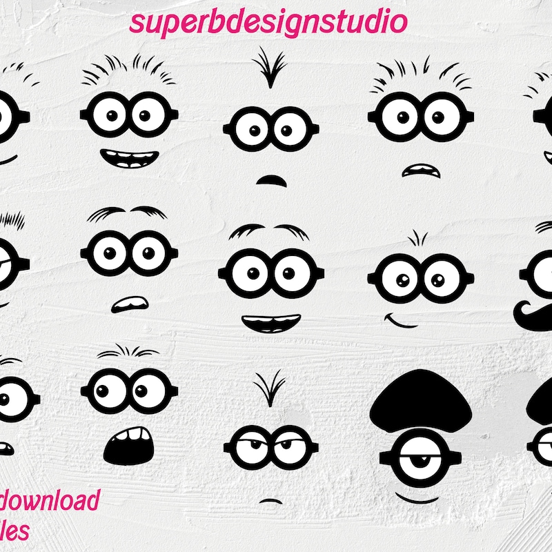 Minion Face Svg - Etsy