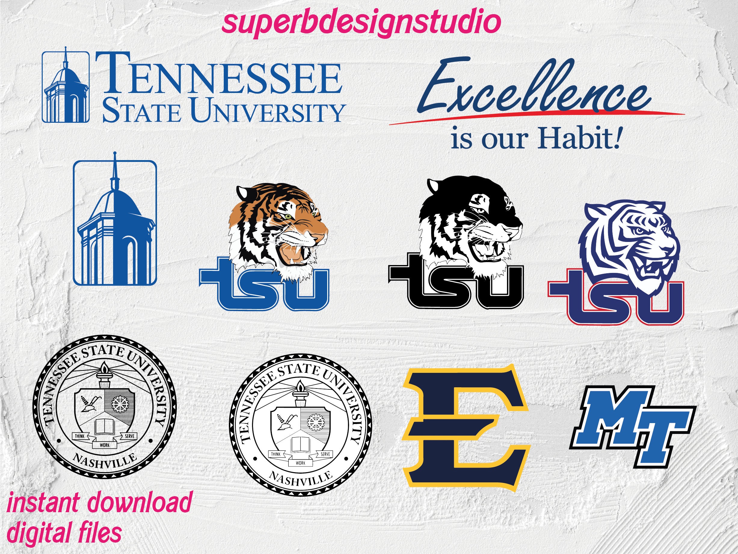 Tennessee State Svg, Tsu Svg, Tennessee Png, Tennessee Flag Svg ...