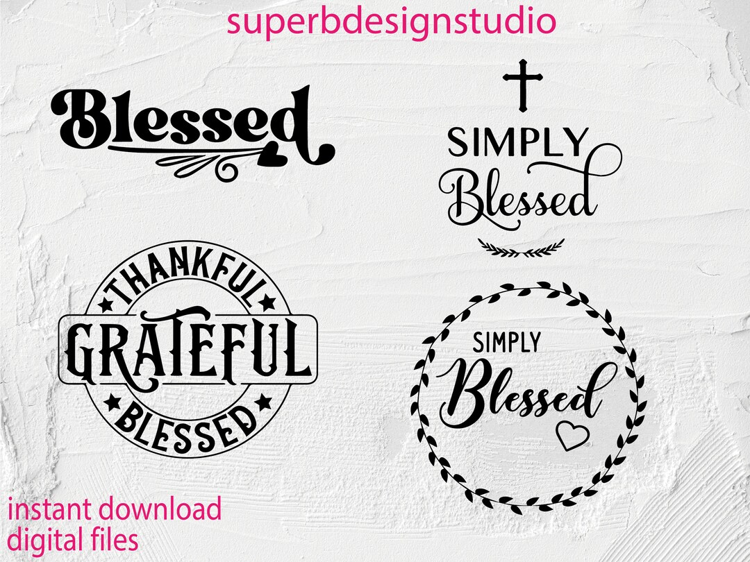 Simply Blessed SVG, Blessed Svg, Faith Svg, Christian Svg, Religious ...