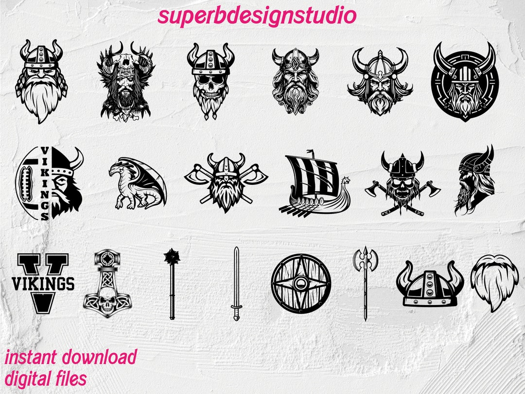 Viking SVG Bundle, Viking PNG, Viking Clipart,viking SVG Cut Files for ...