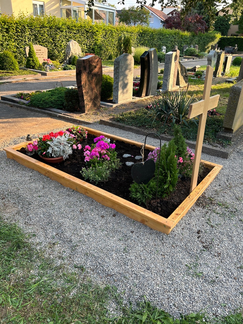 Grave Frame, Grave Edging, Grave Surround, Wooden Frame, Grave ...