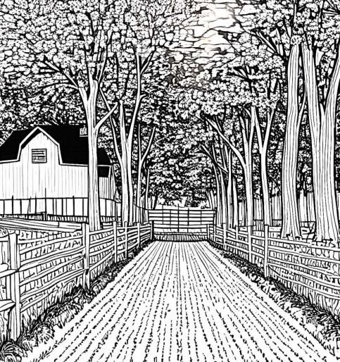 The Farming Palette: A Coloring Journey in the Countryside - Etsy