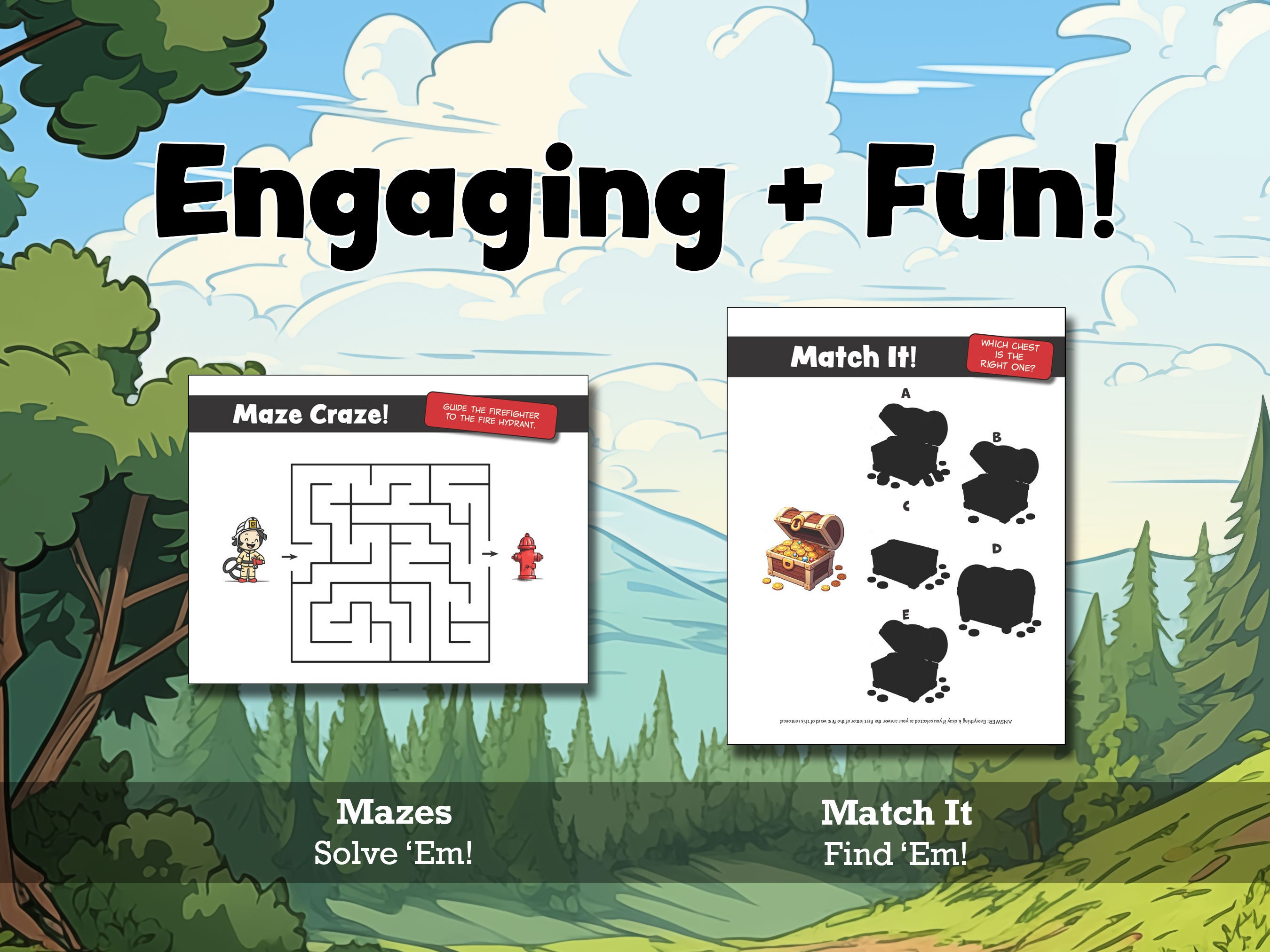 Activity Pack for Adventurers of 15 Activity Pages for Kids in ...