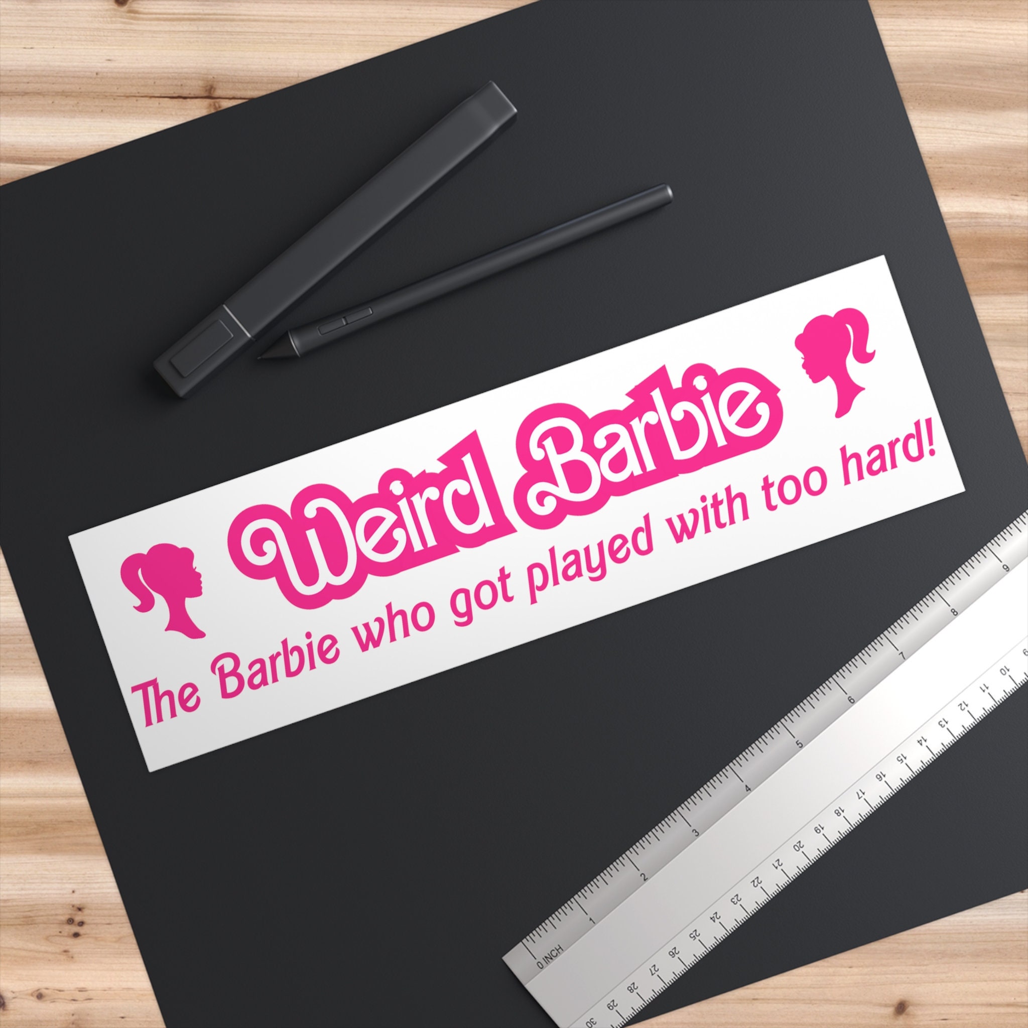 Weird Barbi Bumper Sticker, Barbi Movie Bumper Sticker, Gift for Her ...