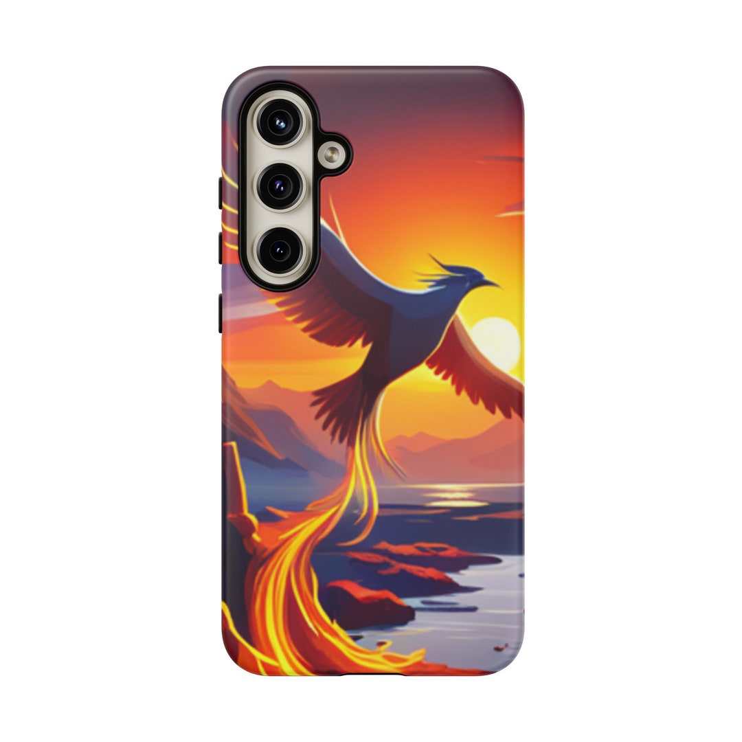 Fire Phoenix Sunset Protective Phone Case for iPhone 15 Pro, Google ...