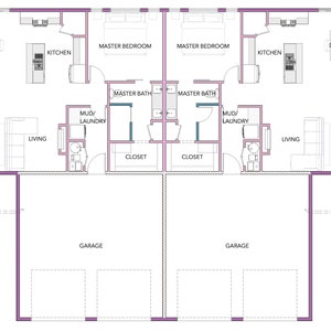 Duplex House Plans ~ Multi-family Home Plans ~ Rental House Plans ...