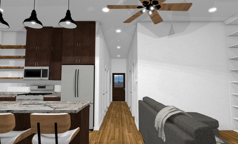 Small House Blueprints ~ Big Kitchen Plans ~ Open Living Space Homes ...