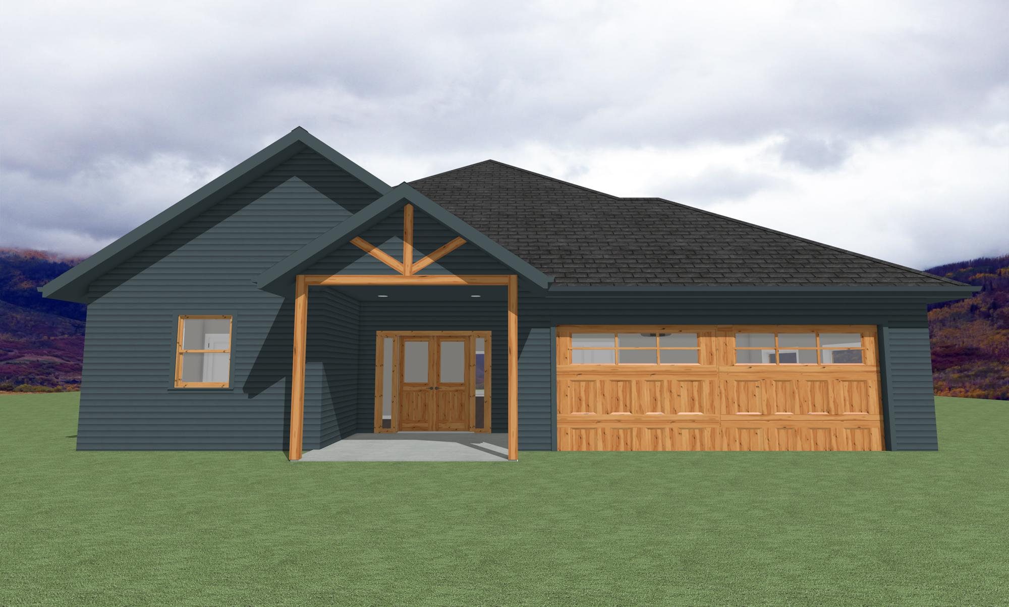 Ranch House Plan ~ Ranch House Blueprints ~ Big Kitchen Plans ~ Open ...