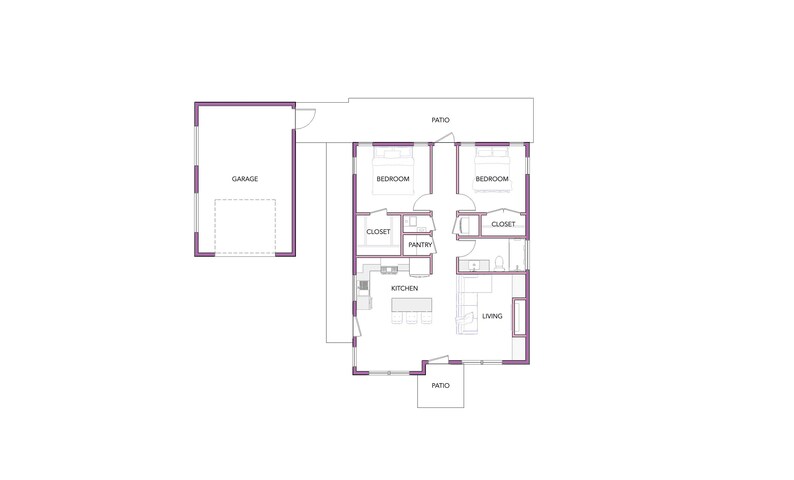 Small House Blueprints ~ Big Kitchen Plans ~ Open Living Space Homes ...