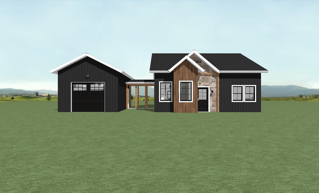Small House Blueprints ~ Big Kitchen Plans ~ Open Living Space Homes ...