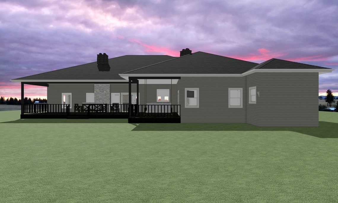 Traditional House Plans ~ House Plans Home Office ~ Open Living Space ...