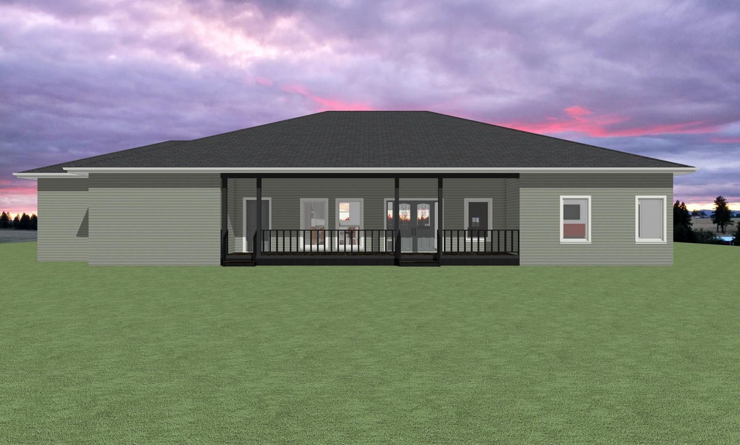Traditional House Plans ~ House Plans Home Office ~ Open Living Space ...