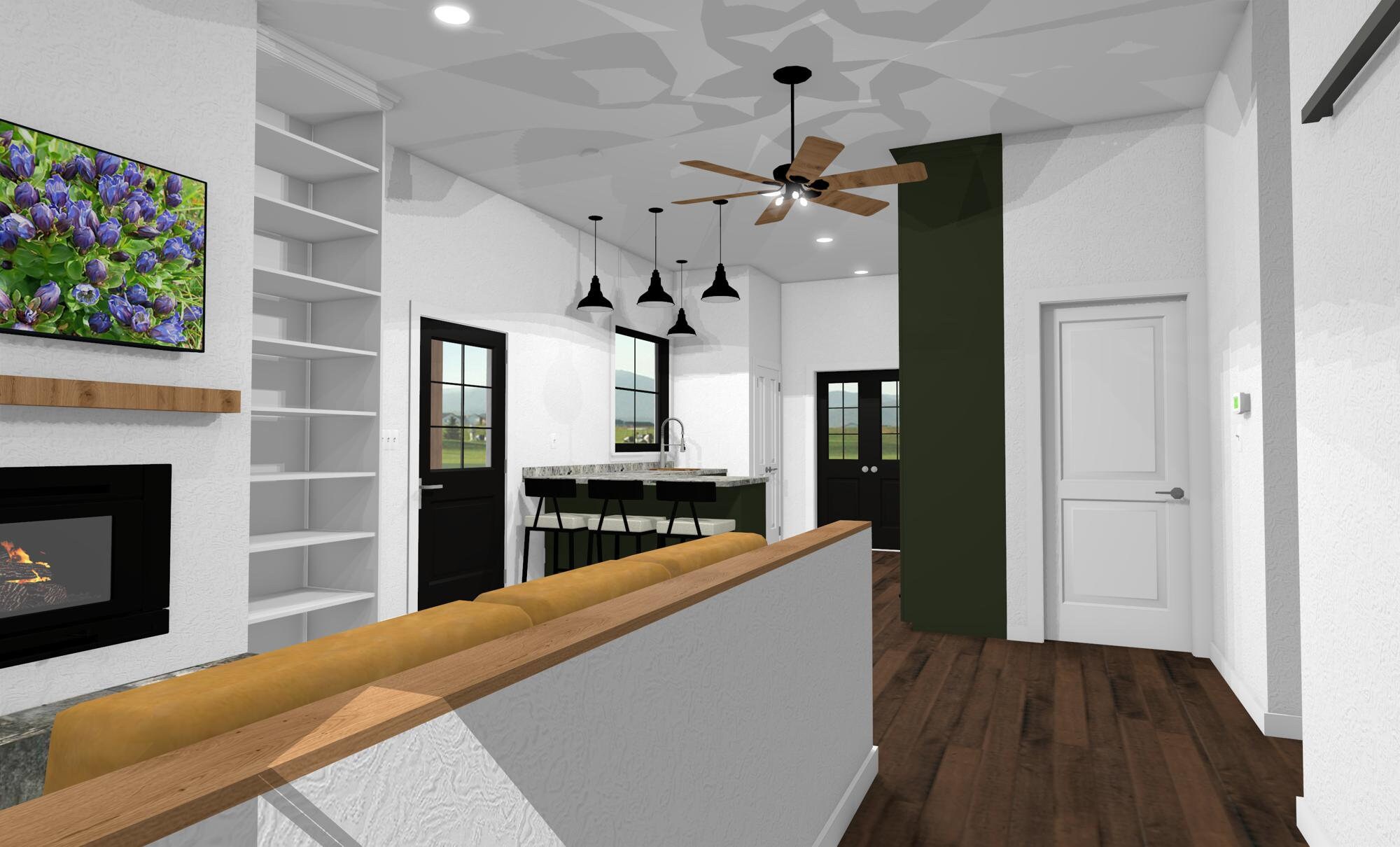 Small House Blueprints ~ Big Kitchen Plans ~ Open Living Space Homes ...